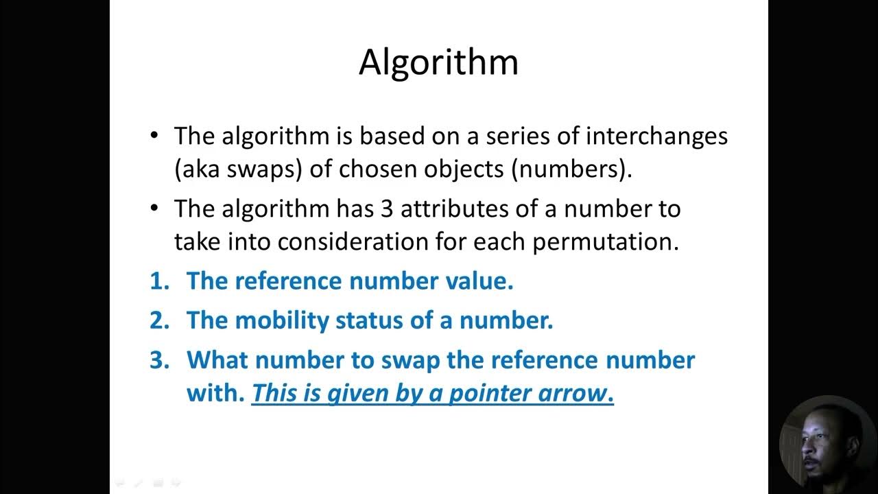 Factorial Permutations - Johnson Trotter Algorithm Explained - YouTube
