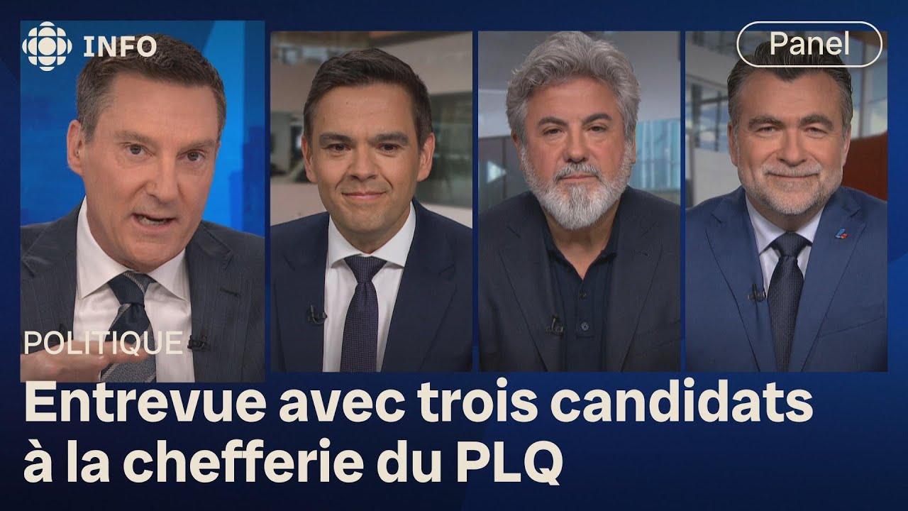 Chefferie du PLQ : entrevue avec Charles Milliard, Pablo Rodriguez et Karl Blackburn - YouTube