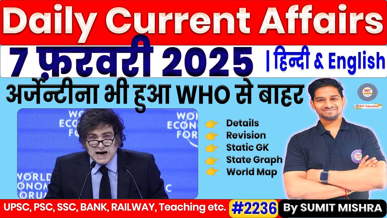 7 February 2025 Current Affairs | Daily Current Affairs 2024 | Today ...