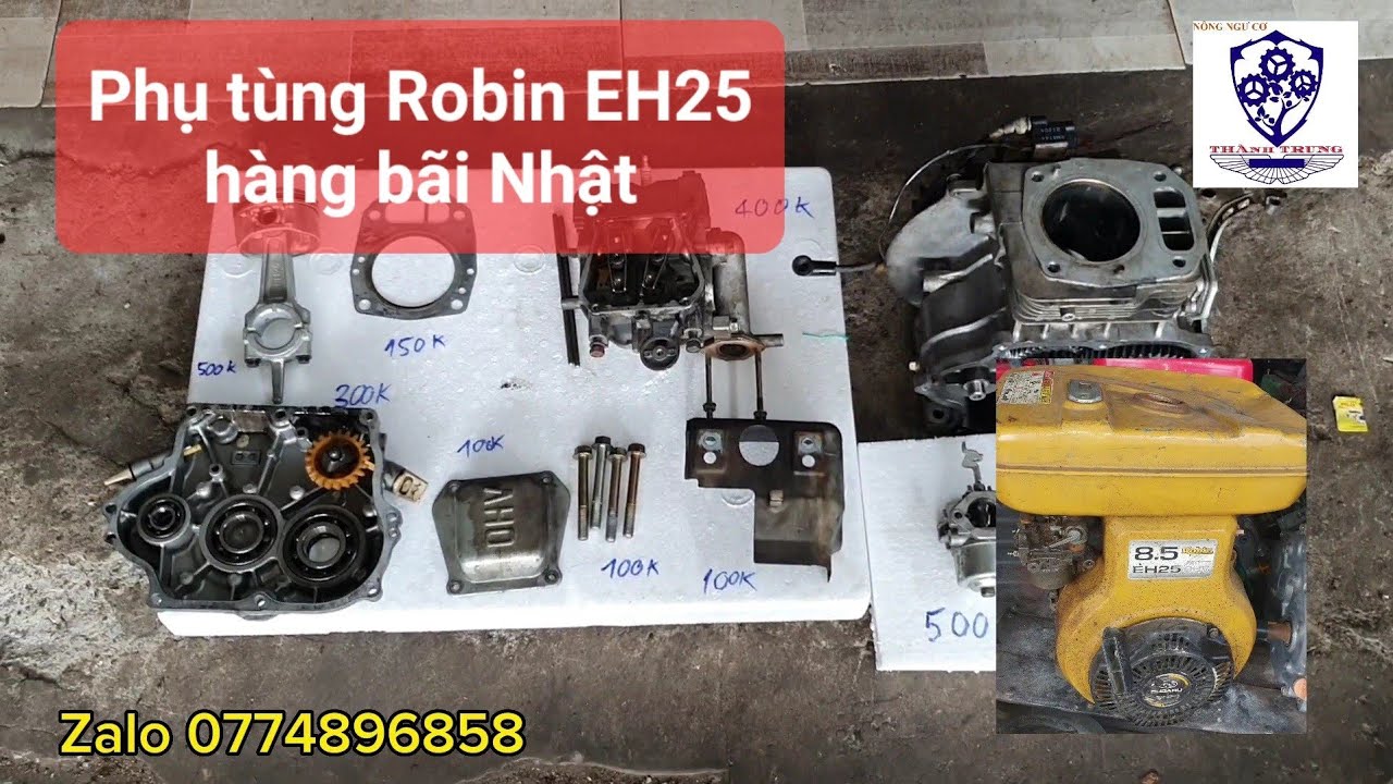 Phụ tùng Robin EH25 (8.5hp) Liên hệ 0774896858 - YouTube