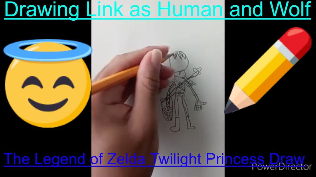 Drawing Link as Human and Wolf from The Legend of Zelda Twilight ...