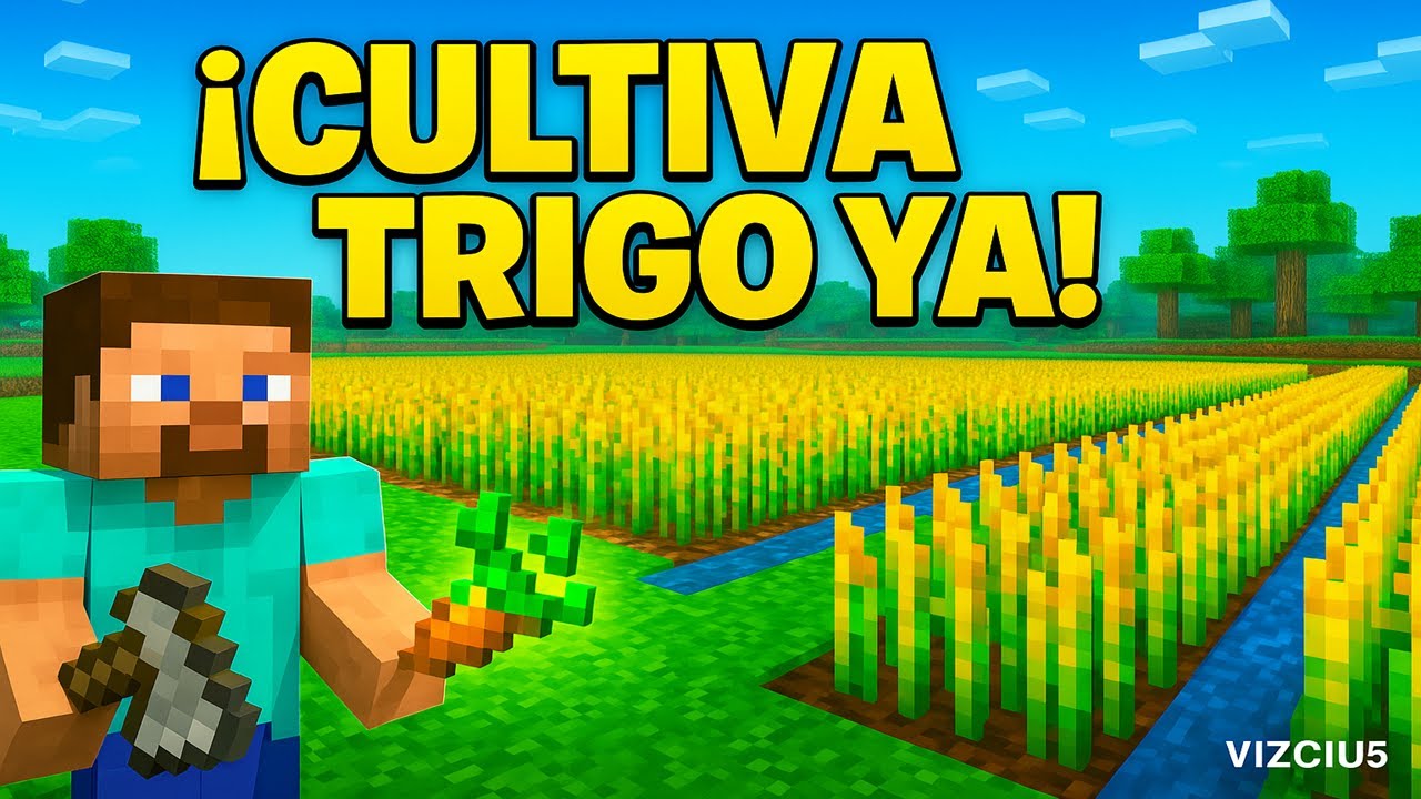 Como Cultivar Trigo En Minecraft - YouTube