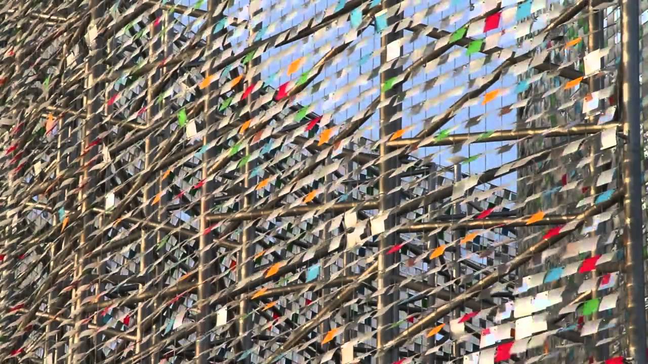 LATVIA PAVILION EXPO 2010 KINETIC FACADE - YouTube