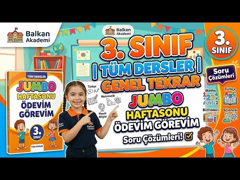 3. SINIF | JUMBO HAFTA SONU ÖDEVİM GÖREVİM: 25. Hafta Çözümü! FULL