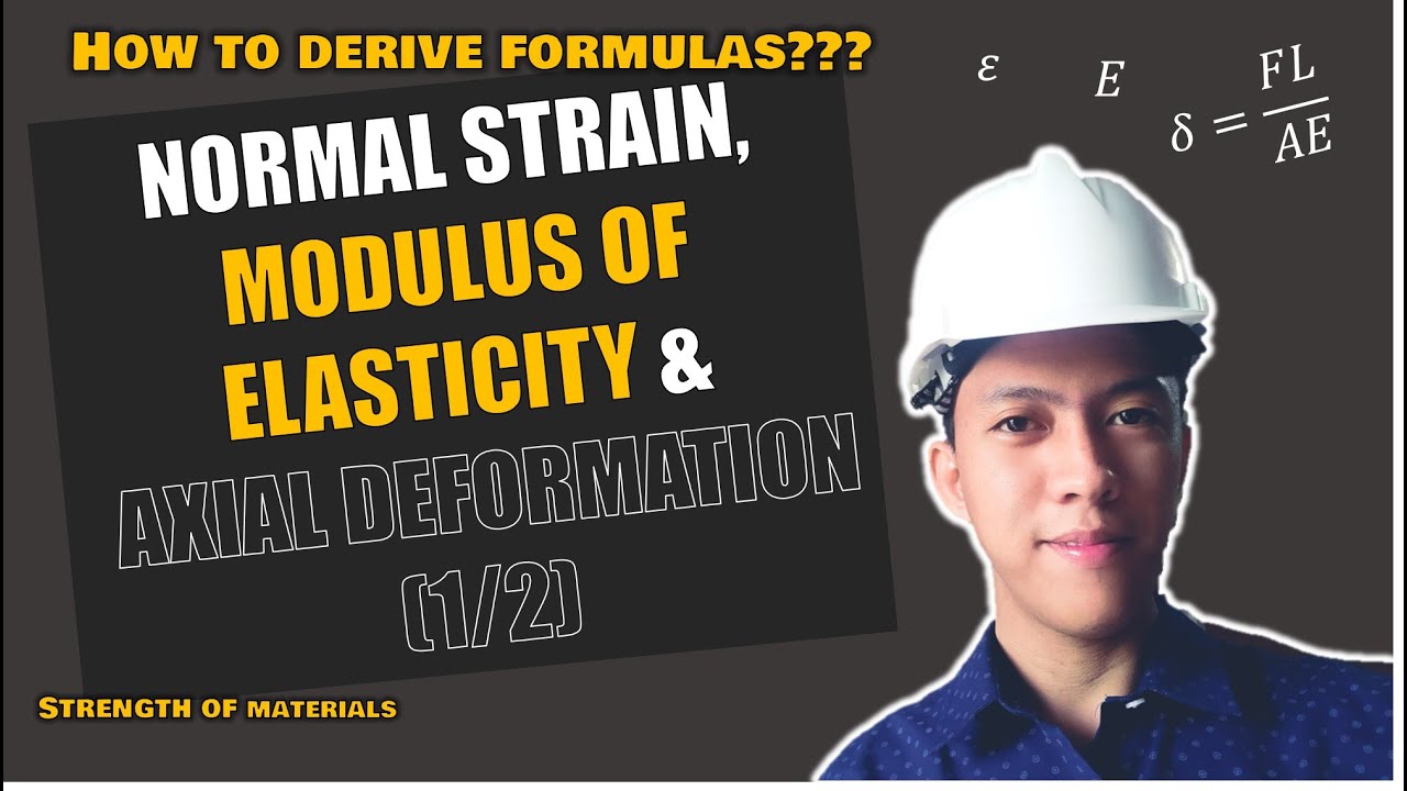 Normal Strain, Modulus of Elasticity and Axial Deformation Part 1 - YouTube