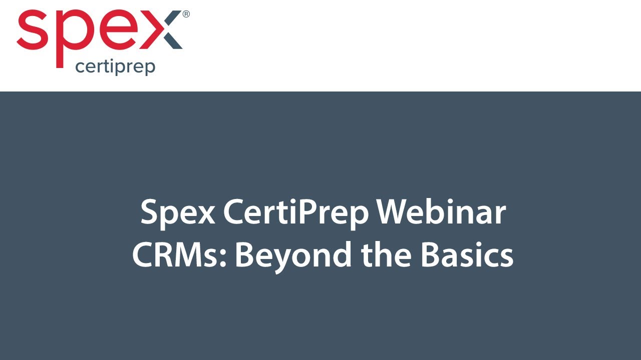 Certified Reference Materials: Beyond the Basics - YouTube