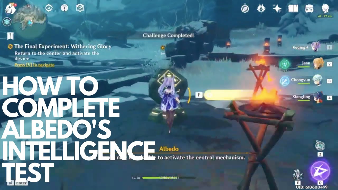 [Genshin Impact] How To Complete Albedo's Intelligence Test - YouTube