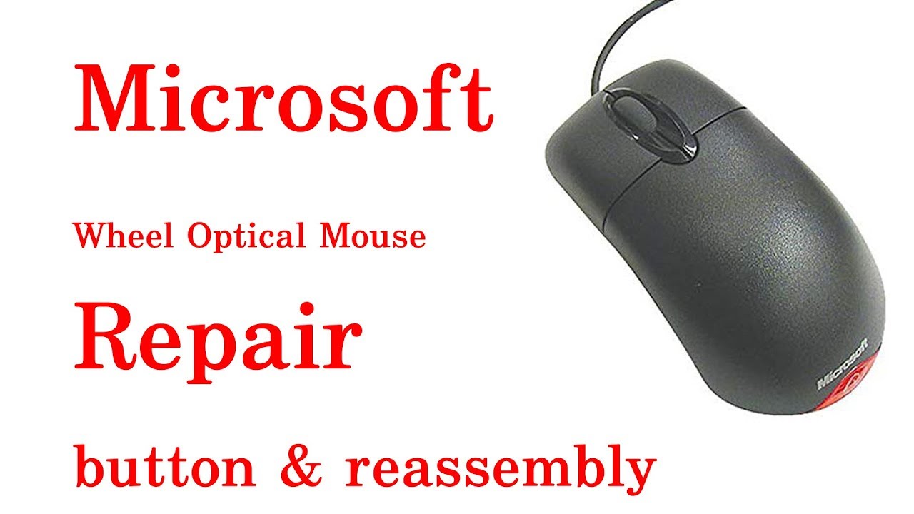 마이크로소프트 휠옵 마우스 수리 / Microsoft Wheel Optical Repair - YouTube