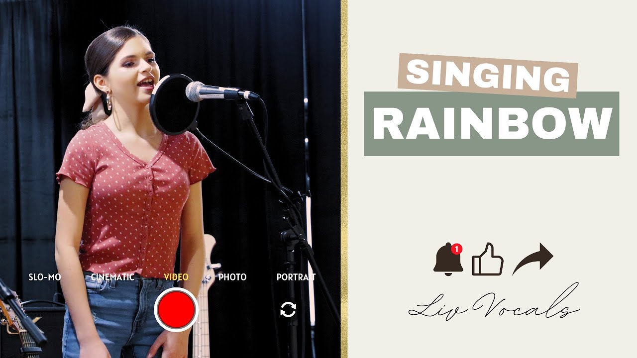 My first opening act for a headliner! - singing “Rainbow” - YouTube