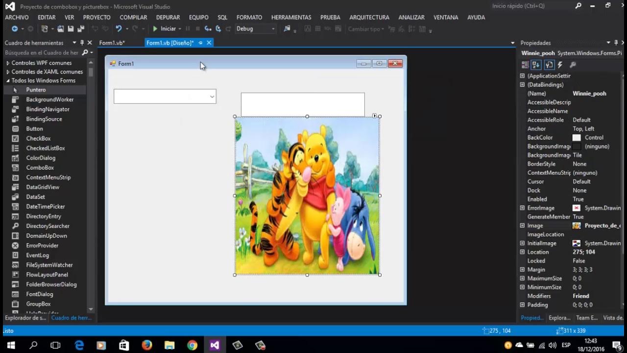 PICTUREBOX CON COMBOBOX en VB - YouTube