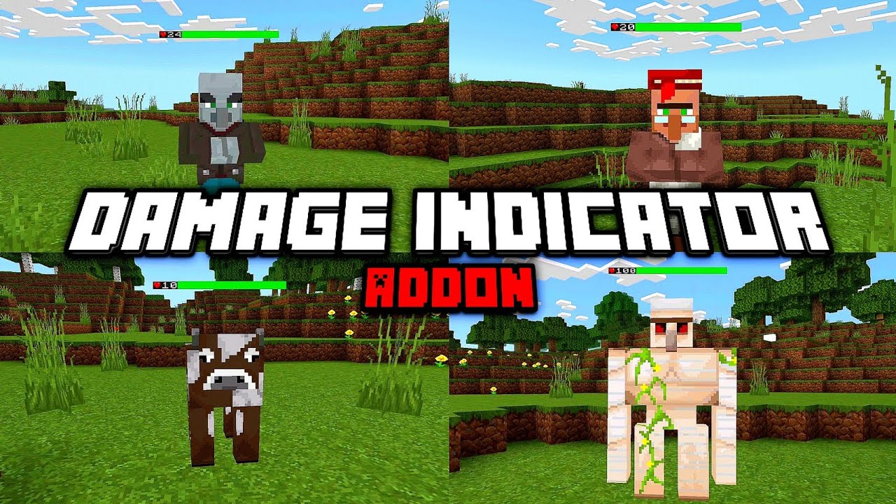 New‼️| Damage Indicator - Addon (Minecraft Showcase) - YouTube