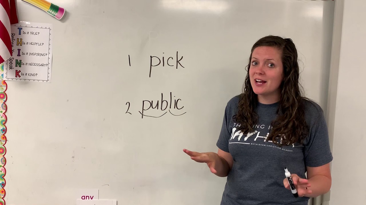 Two Syllable -IC words - YouTube