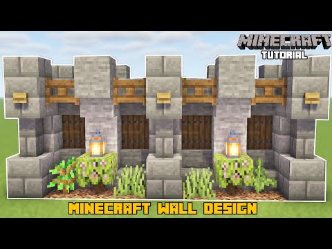 BASİT DUVAR TASARIMI !!! l Minecraft Duvar Tasarımı Yapımı l Minecraft: Wall design Tutorial