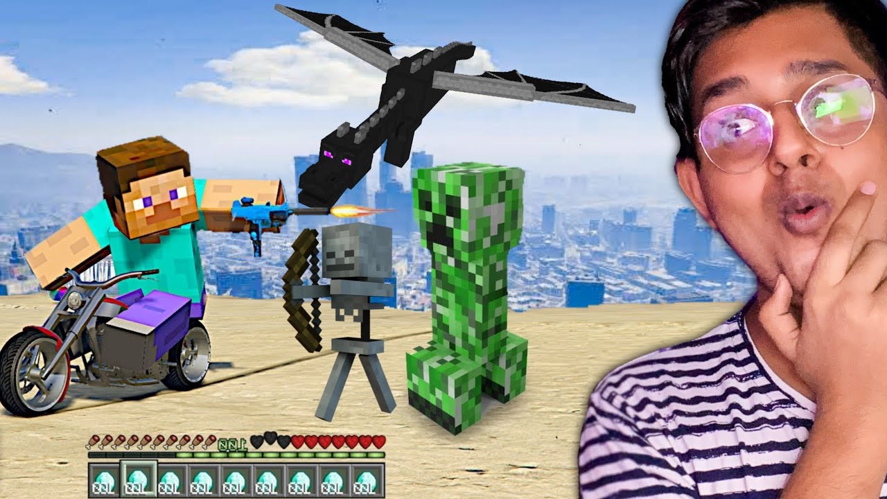 Playing GTA 5 in MINECRAFT !! - YouTube
