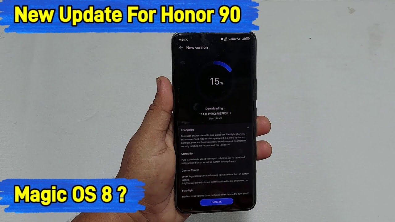 New Update For Honor 90 | Magic OS 8 update for Honor 90? - YouTube