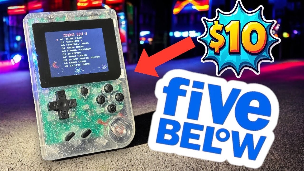 Five Below | $10 Retro Handheld Console - Is It Worth It? - YouTube