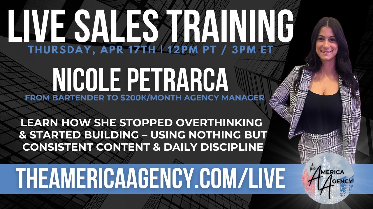 Live Sales Training With Nicole Petrarca - YouTube