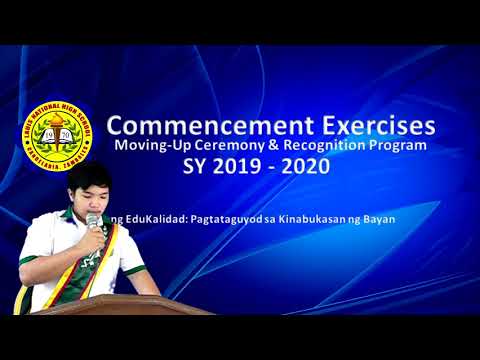 Words of Gratitude | Ian Jay Lumbre | SHS Graduate | SY 2019 - 2020 - YouTube