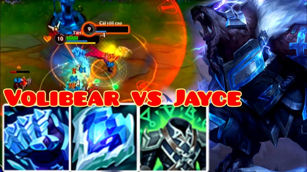 VOLIBEAR MAX TANK VS JAYCE | VOLIBEAR WILD RIFT GAMEPLAY | BUILD AND ...