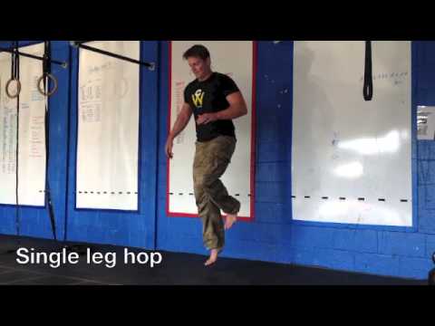 single leg hop HFT - YouTube