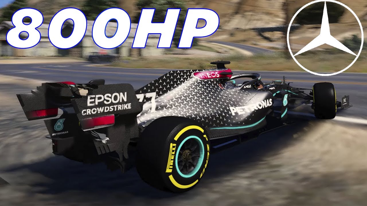 MERCEDES ELECTRON BOLID F1 800 HP - GTA 5 DRIVE - YouTube