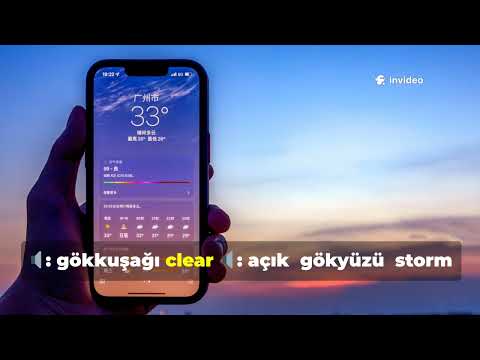 English Weather Words with Turkish Meanings -İngilizce hava durumu kelimeleri ve Turkçe anlamları:
