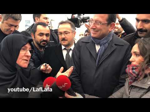 EKREM İMAMOĞLU NUN SULTANBEYLİ SEMT  PAZARIN  DA TEYZEYLE KOMİK DİYALOGU (YEREL SEÇİM 2019)