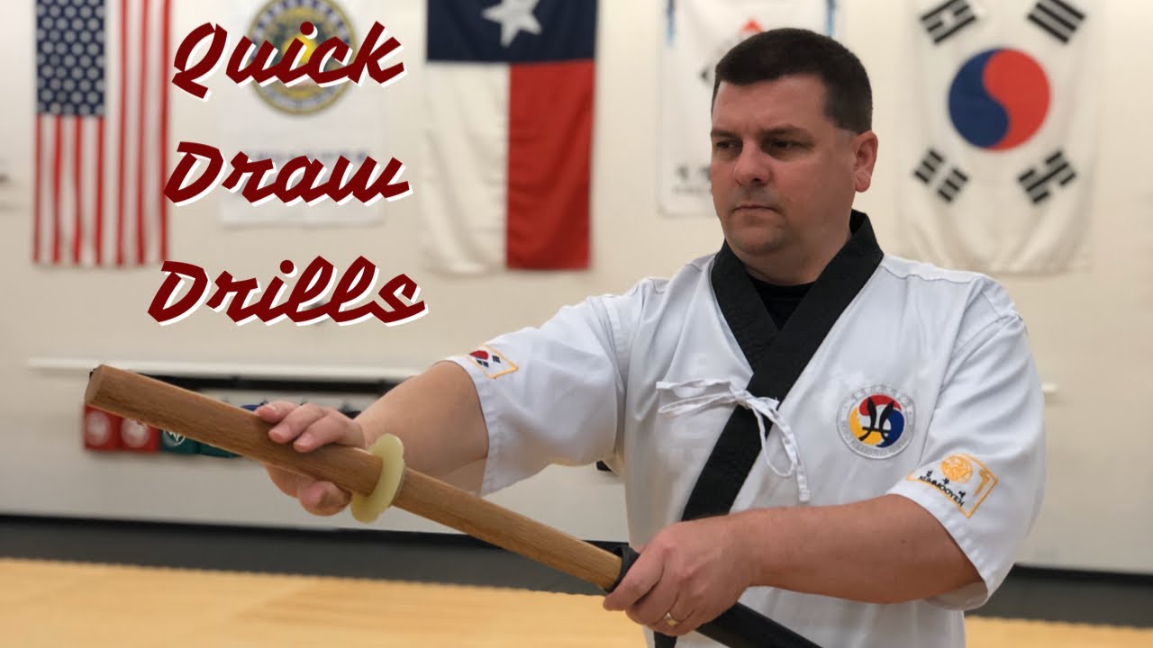 Quick Draw Sword Drills for Kummooyeh - YouTube