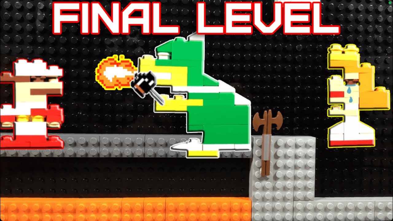 Super Mario Bros (1985) 8-4 Lego Stop Motion - YouTube
