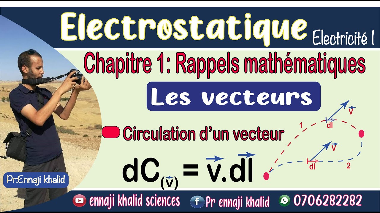 Circulation d'un vecteur Electrostatique - YouTube