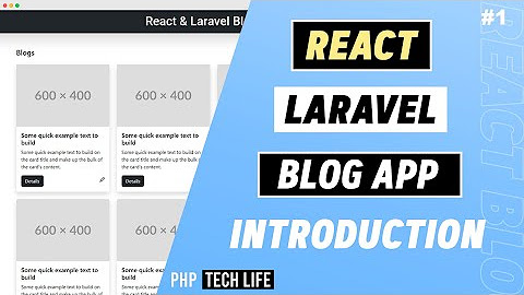 React Laravel Blog App - YouTube