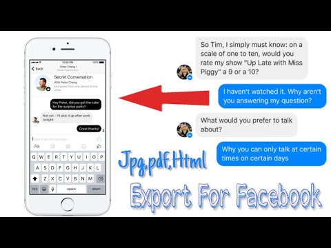 How to Export Facebook All Message Conversation (2019) New - YouTube