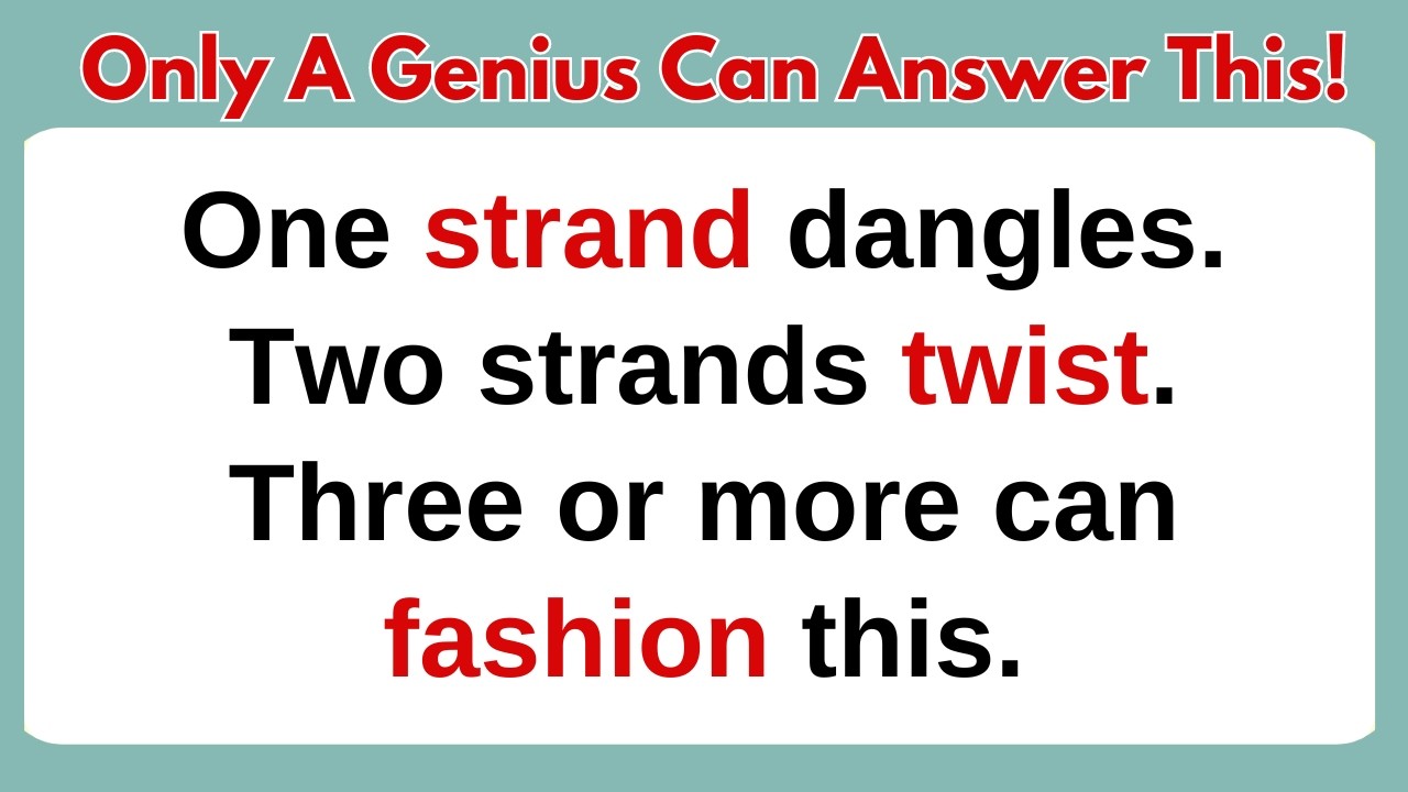 Riddles, Riddles: Can You Crack These Tough Brain Teasers? # ...