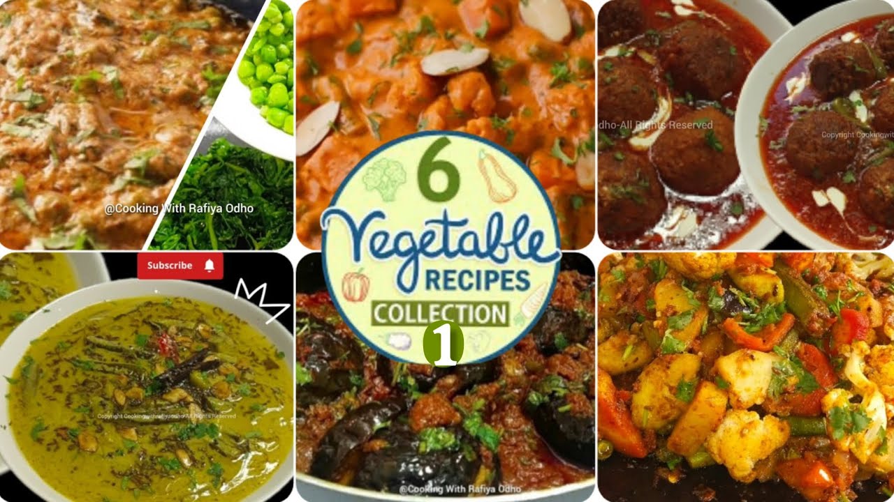 Quick and Easy 6 Vegetable Recipes By Cooking With Rafiya Odho - YouTube