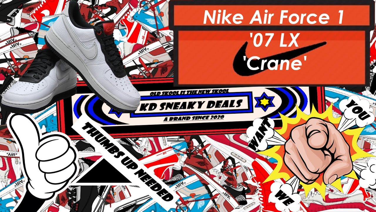 Nike Air Force 1 '07 LX 'Crane' SKU DA8482 100 - YouTube