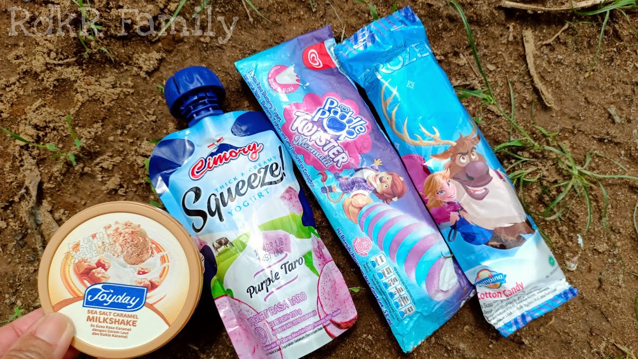 Eskrim Paddle Pop Mainan, Eskrim Paddle Pop Twister,Taro Crispy,Frozen ...