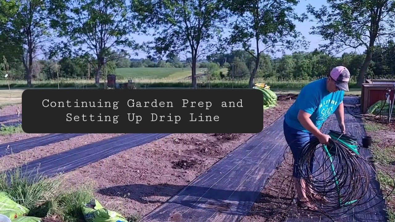 Continuing Garden Prep, Setting Up Drip Line and Planting - YouTube