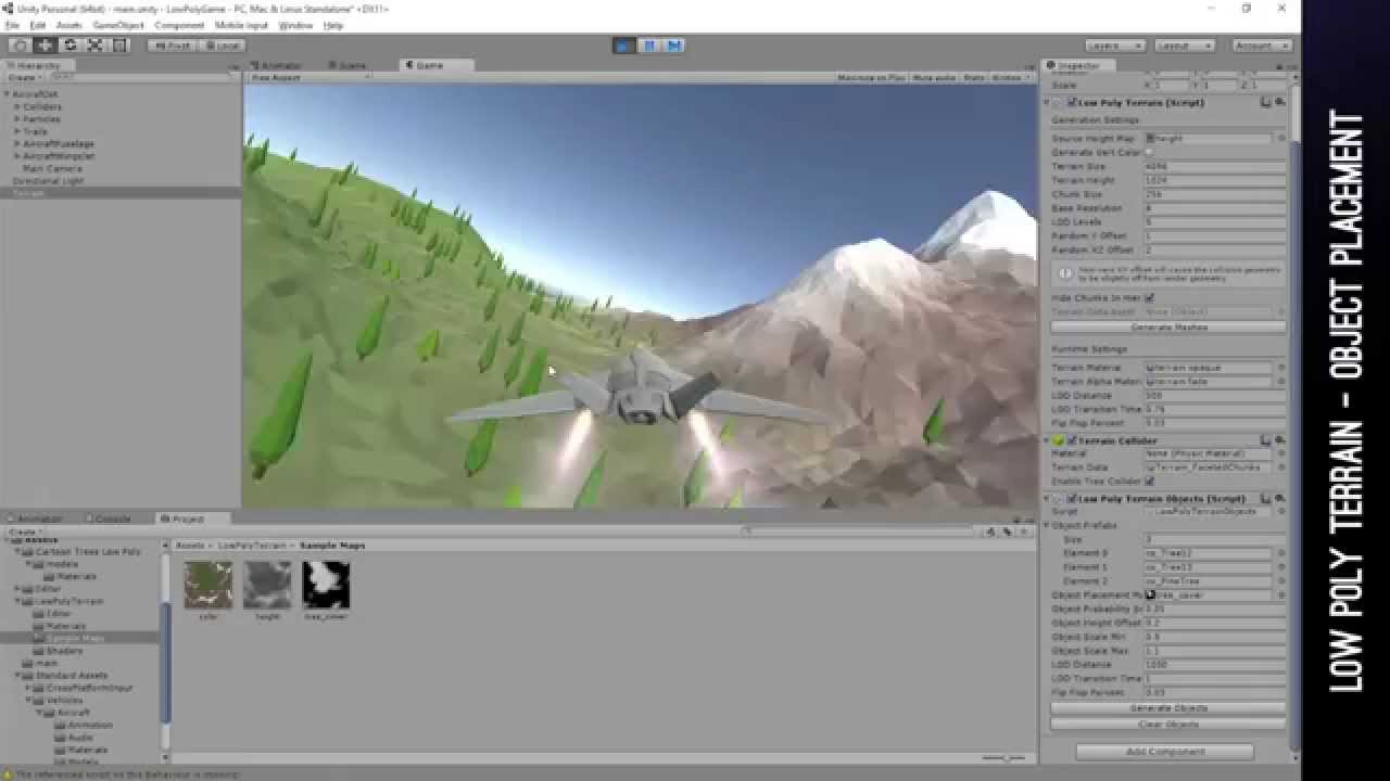 Low Poly Terrain Asset - Object Generator - YouTube