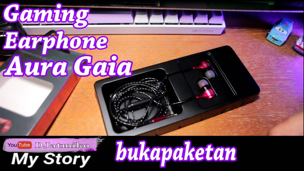 Earphone Aura Gaia Gaming Headset #bukpaketan - YouTube