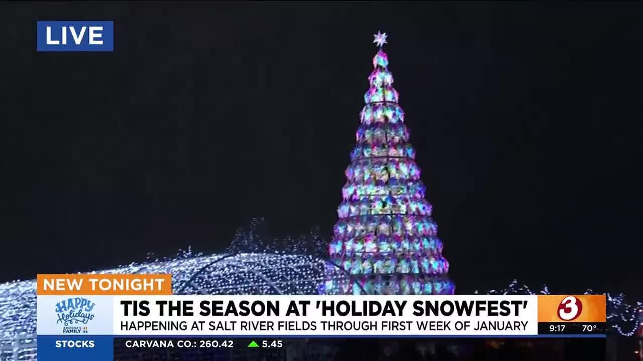Snowfest brings real snow, holiday spirit to Scottsdale - YouTube