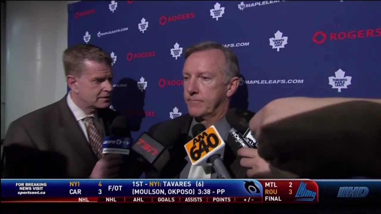 Ron Wilson: Post Game - Leafs vs Blackhawks - November 13th 2009 (HD ...