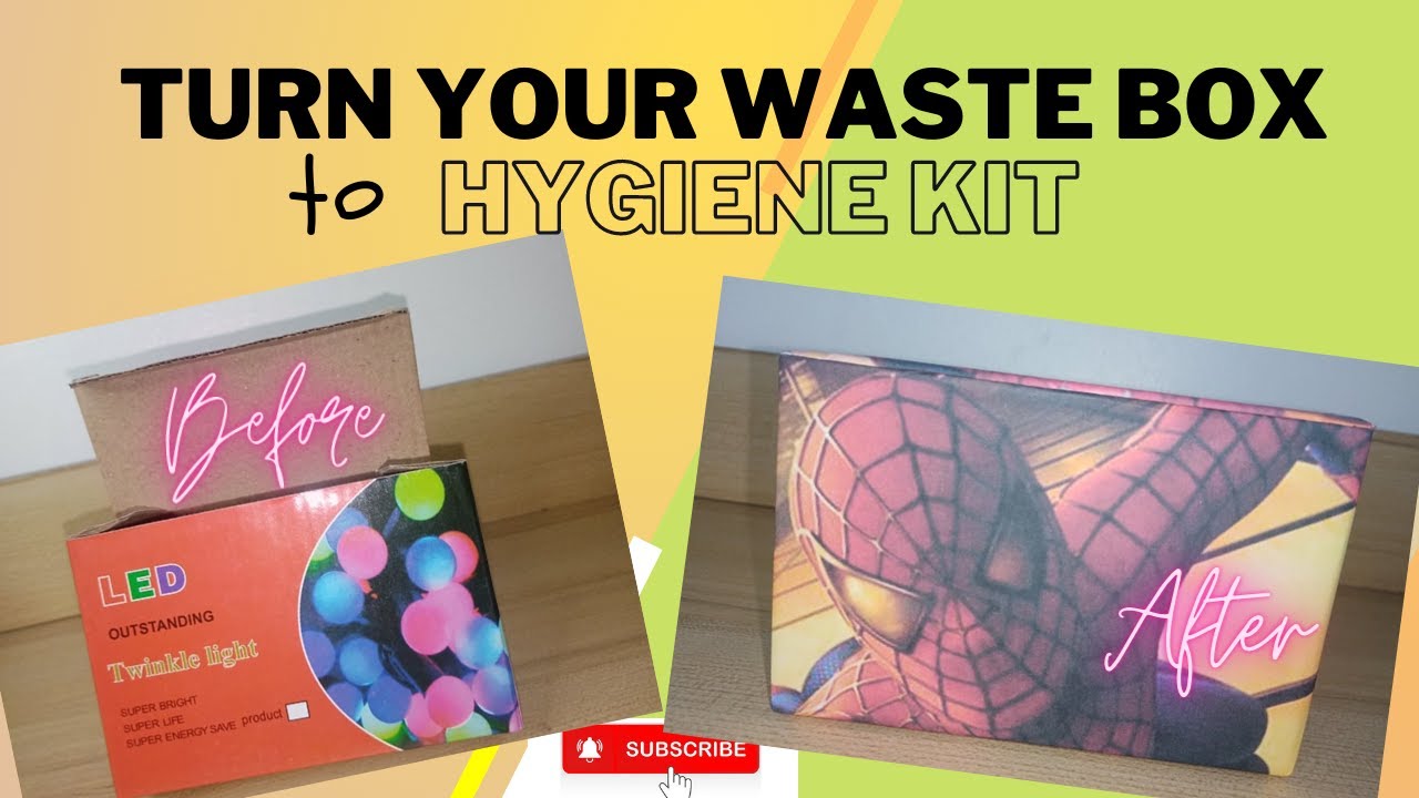 KIDS HYGIENE KIT| DIY BOX IDEA| WASTE BOX| HANDCRAFT| ARTS AND CRAFT ...