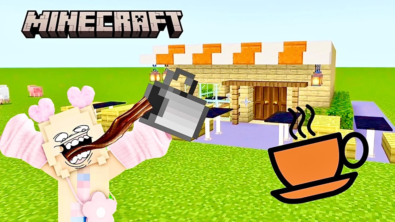How To build a Cafe In Minecraft! - YouTube