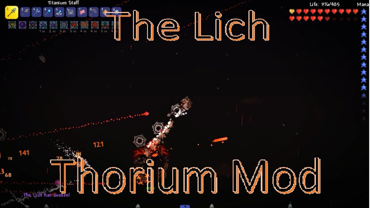 [Terraria Thorium Mod] The Lich Boss Fight - YouTube