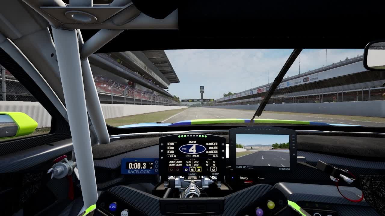 ACC Barcelona Ford Mustang GT3 (Dry) Track Guide (Hotlap + Telemetry ...