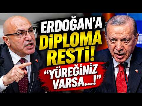 Mahmut Tanal’dan Erdoğan’a diploma resti! “Yüreğiniz varsa…!”