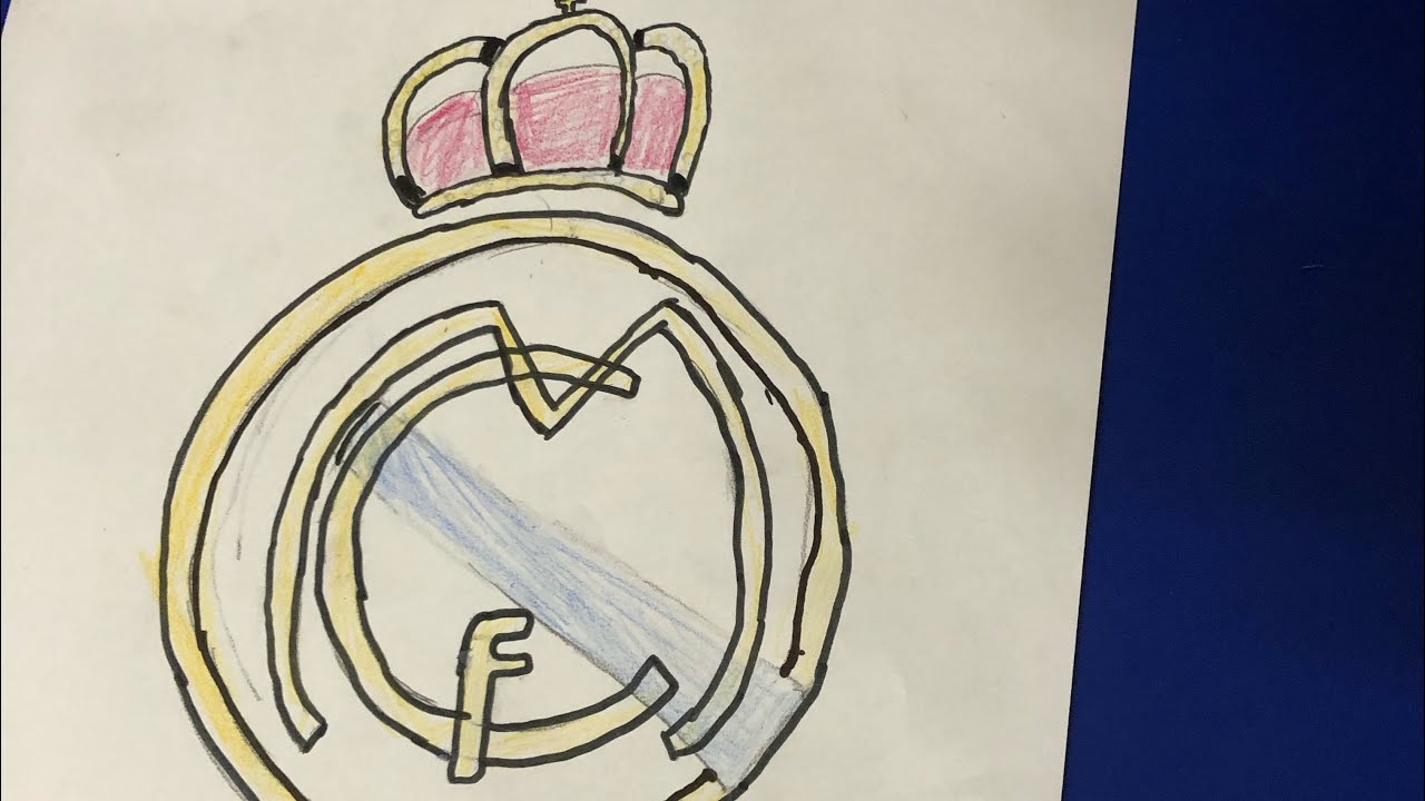 Real Madrid easy drawing - YouTube