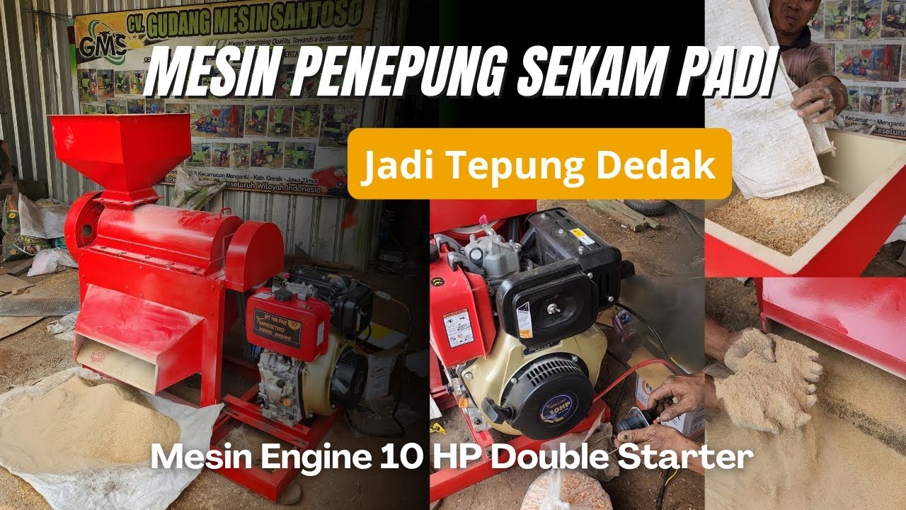 Mesin Penepung Sekam Merang Padi Jadi Tepung Dedak, Cara Menghaluskan ...