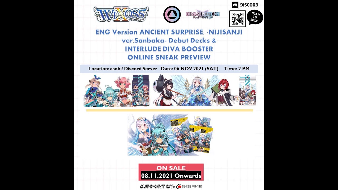 ENG WIXOSS ANCIENT SURPRISE, NIJISANJI ver. Sanbaka DECK & INTERLUDE ...