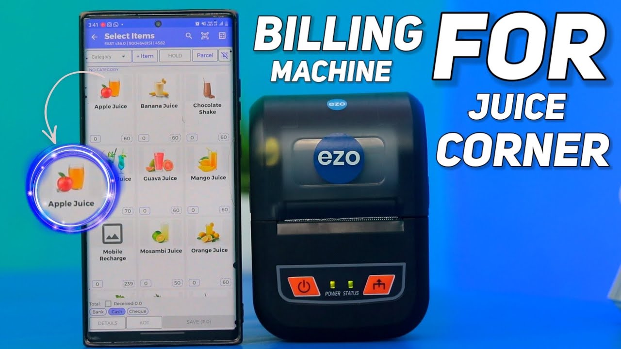 Billing machine for retail shop | Ezo Billing Machine - YouTube
